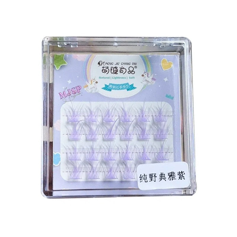 Meng Jie Shang Pin Dreamy Colored Glue-Free False Eyelashes Elegant Pu ...